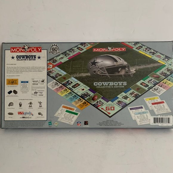 Hasbro | Games | Vintage Monopoly Dallas Cowboys Collectors Edition 206 ...